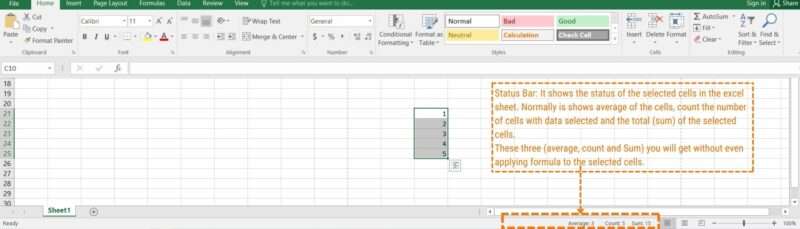 Anatomy of MS Excel Spreadsheet | Excel Hippo