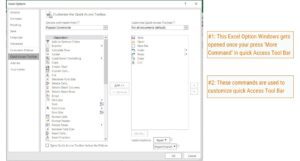 Quick Access Toolbar in Excel
