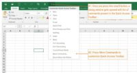 Quick Access Toolbar in Excel