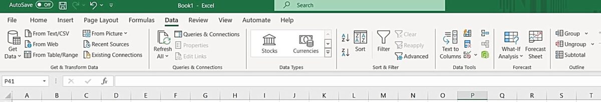 Excel Ribbon Tabs | Excel Hippo