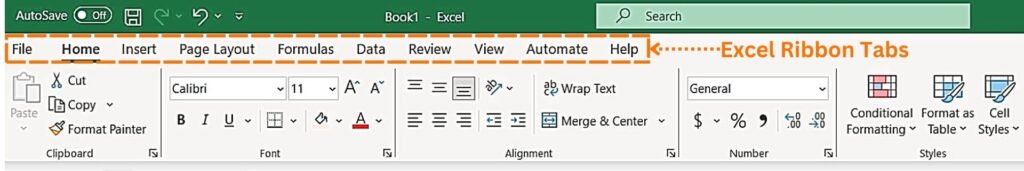 Excel Ribbon Tabs | Excel Hippo