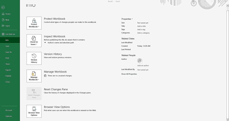 File Ribbon Tab Excel Hippo