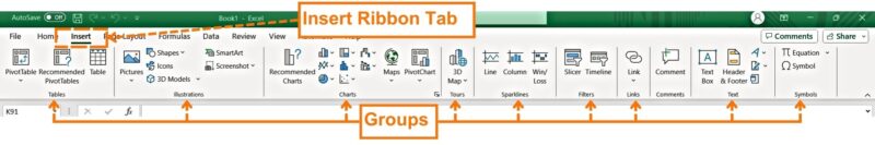 Insert Ribbon Tab | Excel Hippo