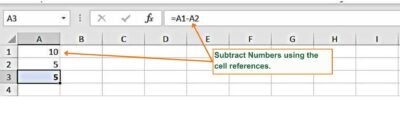 How To Subtract in Excel | Excel Hippo
