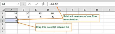 How To Subtract in Excel | Excel Hippo