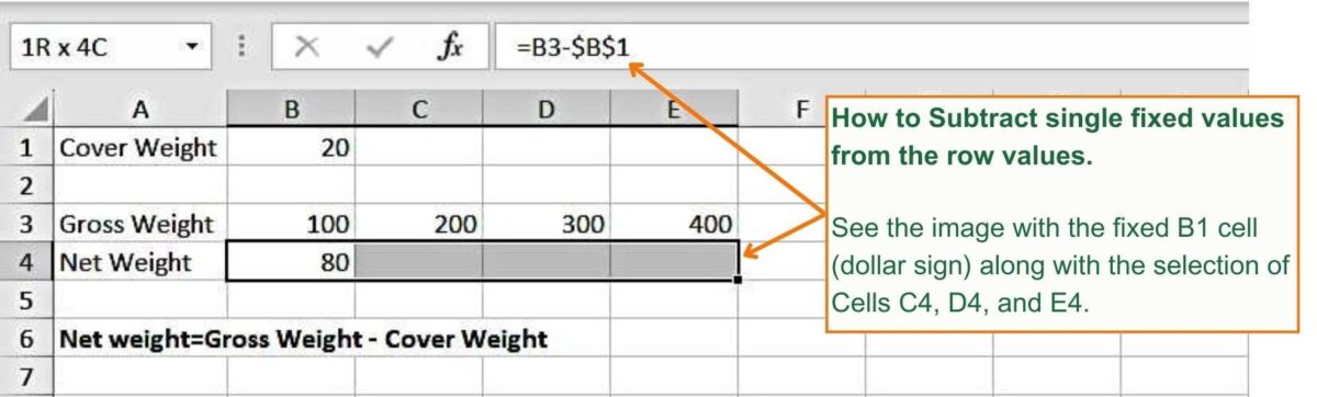 How To Subtract in Excel | Excel Hippo