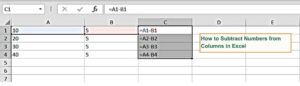 How To Subtract in Excel | Excel Hippo