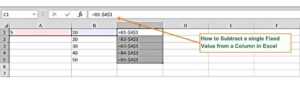How To Subtract in Excel | Excel Hippo