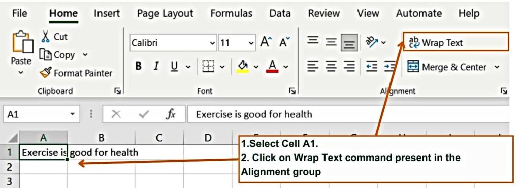 How To Wrap Text In Excel | Excel Hippo