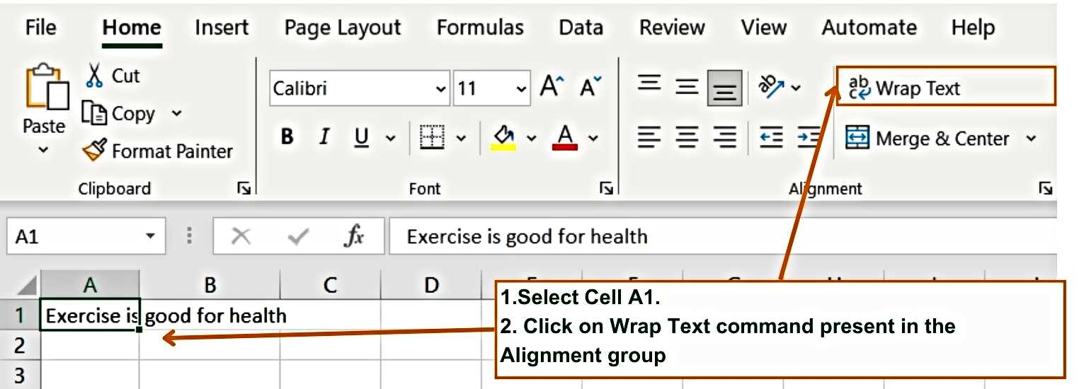 How To Wrap Text In Excel | Excel Hippo